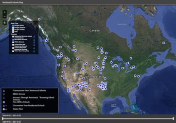 Native American Boarding Schools Map