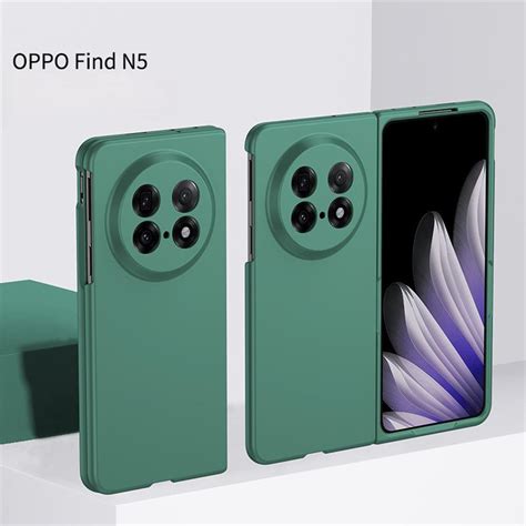 Pc เคสโทรศัพท์แบบแข็งสําหรับ Oppo Find N5 เคสสีทึบฝาหลังป้องกัน