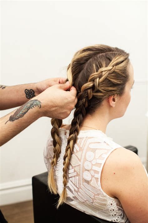 Beauty Tutorial The Crown Braid Two Ways The Stripe