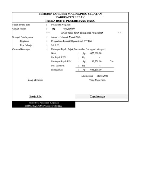 Format Spj Rt Rw Pdf
