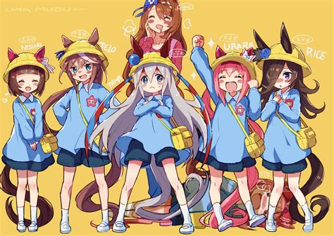 Rice Shower Tokai Teio Haru Urara Tamamo Cross Super Creek And More Umamusume Drawn By