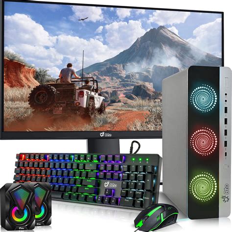Amazon Com Bto Rgb Gaming Desktop Pc Bundle Intel Core I Th Gen Gb Ddr Ram Gb Ssd