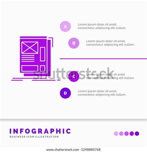 Wire Framing Web Layout Development Infographics Stock Vector Royalty