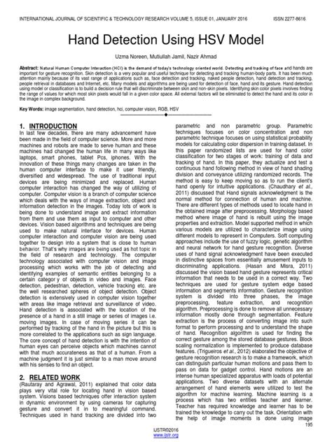 Pdf Hand Detection Using Hsv Modelpdf Dokumentips