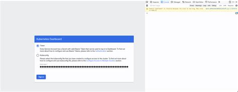 Dashboard Does Not Login Due Too Big Token Issue Kubernetes Dashboard GitHub