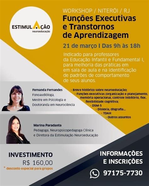 Workshop Funções Executivas E Transtornos De Aprendizagem Em Niterói
