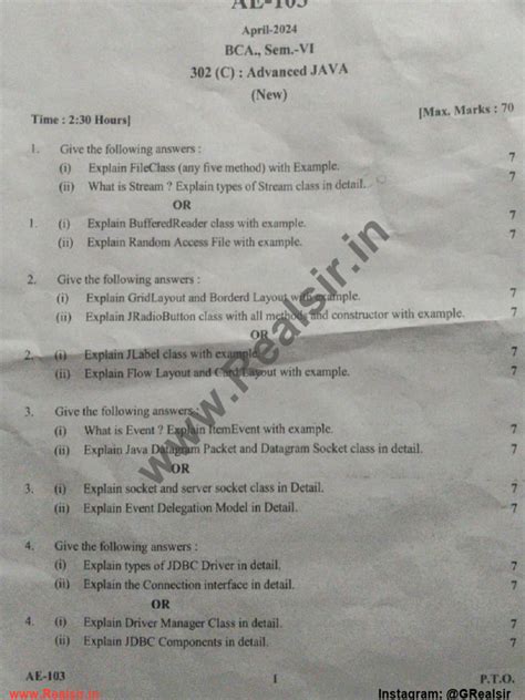 302 C Advanced Java 2024 Pdf