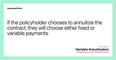 Variable Annuitization Awesomefintech Blog