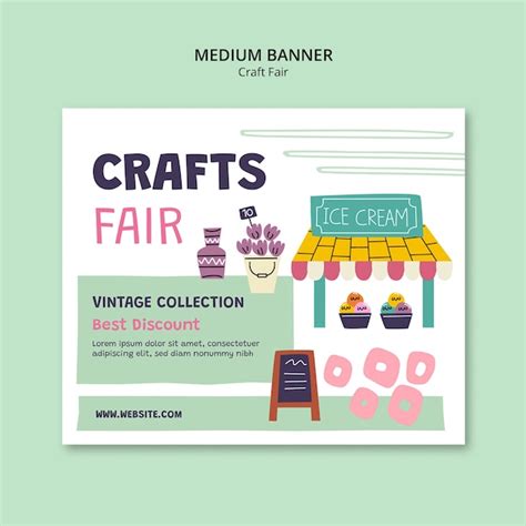 Free Psd Craft Fair Template Design