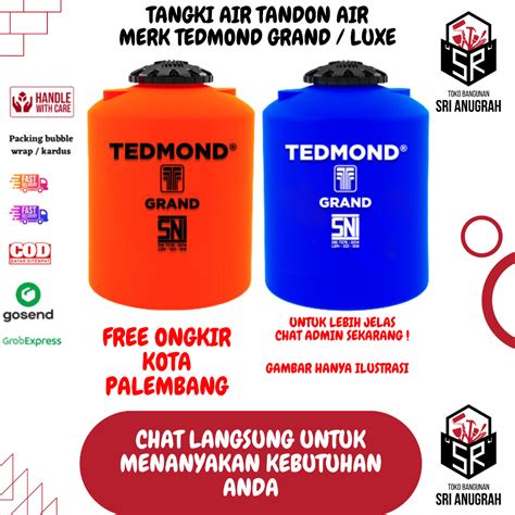 Jual Tedmond Grand Luxe Tangki Air Tando Air Vertikal 250l 350l 600l