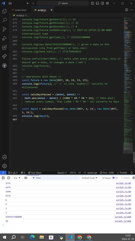 Norbert Nádházi On Linkedin 100daysofcode Javascript Codingjourney Udemy Datehandling