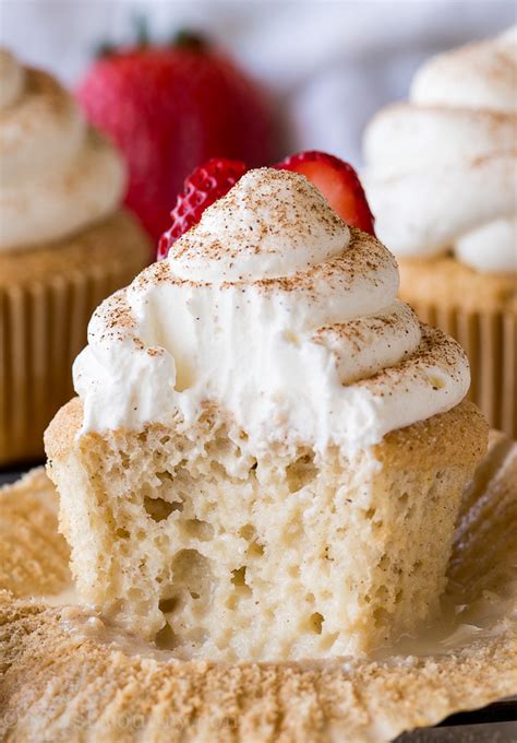 Tres Leches Cupcakes With Whipped Cream And Strawberries Recipe