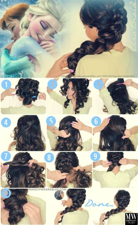 Elsa Frozen Hairstyle How To Get Braids As Big And Inverted Them Elsa