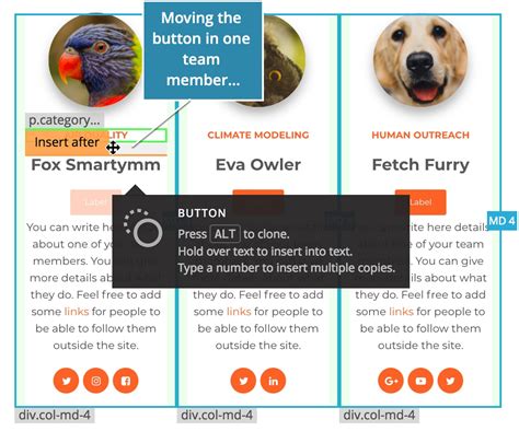drag and drop pinegrow web editor