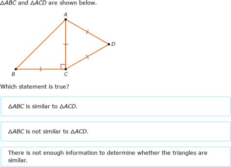 Ixl Angle Angle Criterion For Similar Triangles Grade 9 Math