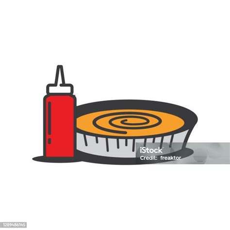 패스트푸드 로고 디자인 벡터 일러스트의 패스트푸드 아이콘 고기에 대한 스톡 벡터 아트 및 기타 이미지 고기 길거리 음식