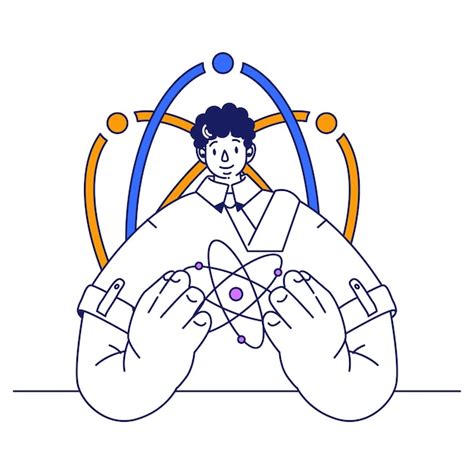 Premium Vector Boy Solves A Physics Problem