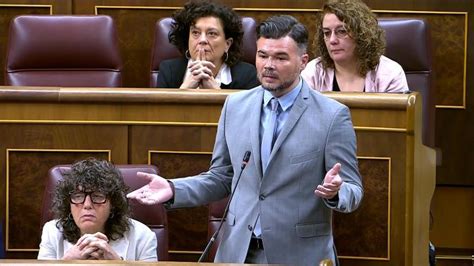 Rufián Alerta A Sánchez De Un Golpe De Estado Blando