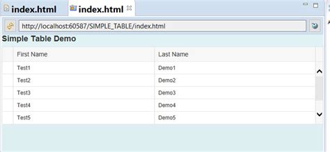UI5 Table SAPCODES