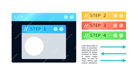 Premium Vector Program Window And Title Bar Infographic Chart Design Element Set Abstract