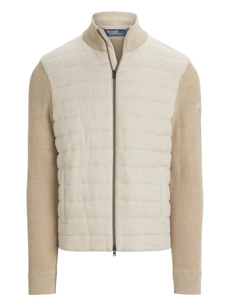 Polo Ralph Lauren Logo Patch Jacket Neutrals Farfetch Uk