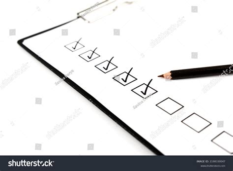 Check List Tick Marks Completed Items Stock Photo Shutterstock