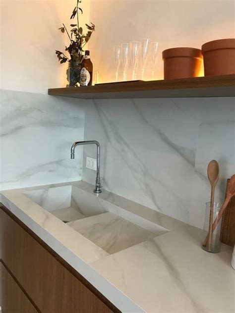 Pia De Mármore 62 Modelos Para Banheiro E Cozinha Viva Decora