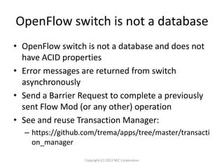 Developing Production Openflow Controller With Trema Pptx Cloud Computing Internet