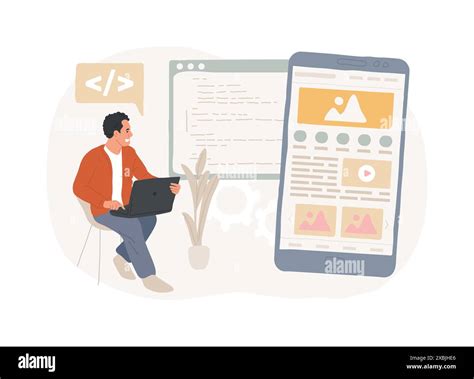 Single Page Application Isolated Concept Vector Illustration Stock Vector Image And Art Alamy