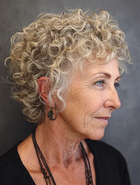 Short Curly Hairstyles For Older Women Stylish Voluminous And Naturally