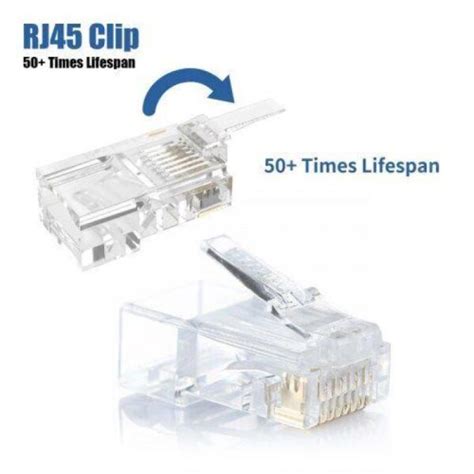 RJ Network Connector Modular Plug Gold Plated For CAT Pcs Bottle RJ