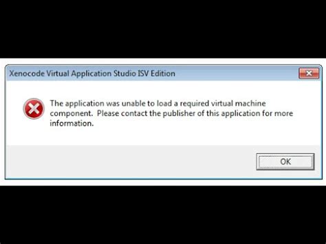 Unable To Load Virtual Machine Component Fix YouTube