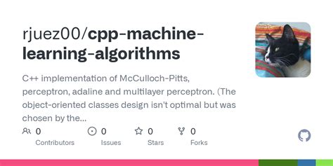Github Rjuez00cpp Machine Learning Algorithms C Implementation Of