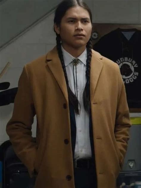 Shoresy S02 Harlan Blayne Kytwayhat Wool Brown Trench Coat