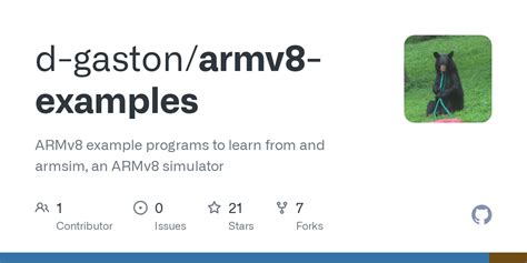 GitHub D Gaston Armv8 Examples ARMv8 Example Programs To Learn From And Armsim An ARMv8