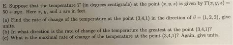 solved suppose that the temperature t in degrees
