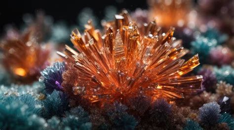 Premium Ai Image Microscopic Crystal Formation Unveiling The