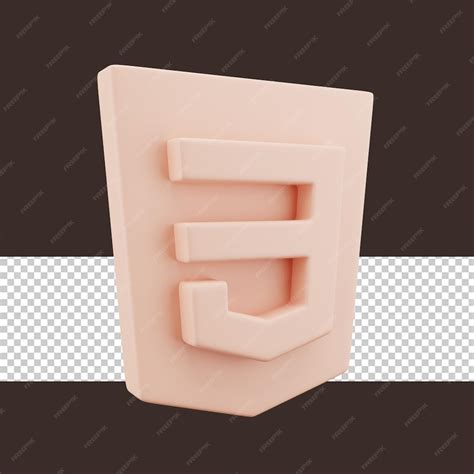 Premium Psd 3d Css Icon Matte Mockup