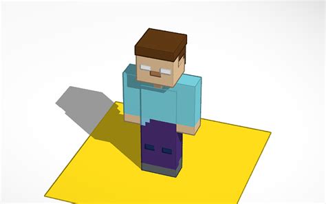 3d Design Herobrine Minecraft Simple Tinkercad
