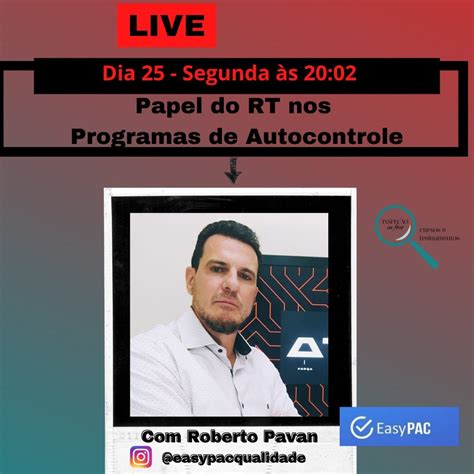 Hoje Estarei Presente Na Live 🎥 Realizada Pela Página Do Instagram Inspeção In Foco Roberto Pavan