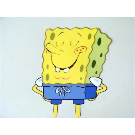 Behind His Back Original Animation Art Cel Spongebob