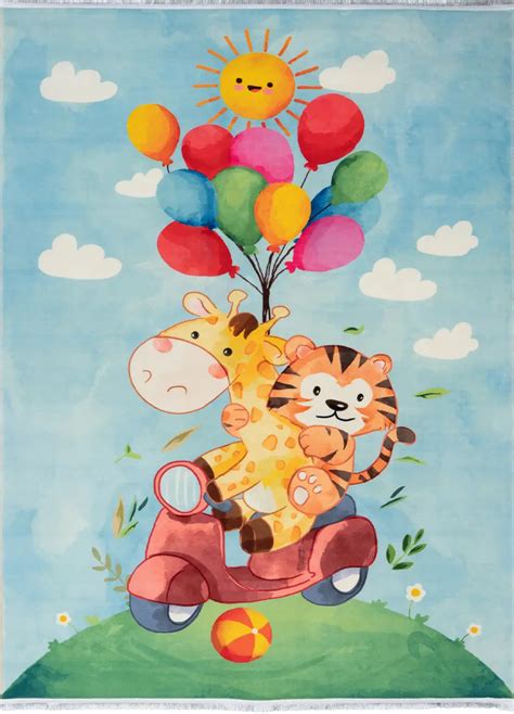 فرش کودک زرافه خرید فرش اتاق کودک فرش دخترانه فرش کودک