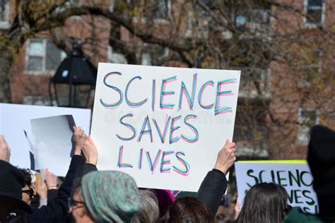 NEW YORK CITY, USA - Stand Up for Science Rally in Washington Square Park on March 7, 2025 ...