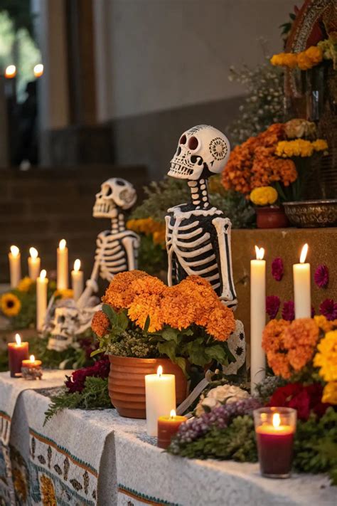 Stylish Display Ideas For A Memorable Ofrenda Light And Layer