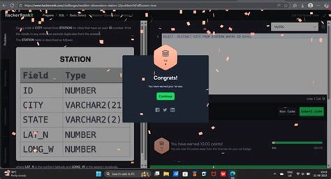 Hackerrank Sql Milestoneunlocked Keeplearning Priya Dharshini S