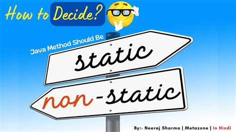9 📚 Choosing Between Static And Non Static Methods In Java 📚 Youtube