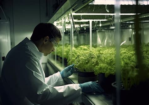 Premium Ai Image Working As Biologist