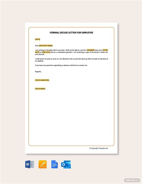Sample Of School Excuse Letter For Being Absent At Will Hannah Blog