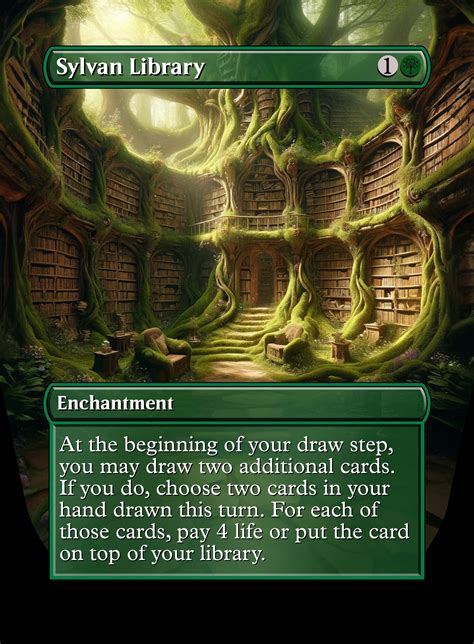 Custom Art Sylvan Library Edh Proxies
