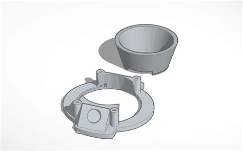 3d design cyclotron light cover tinkercad